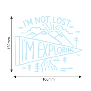 I'm Not Lost I'm Exploring Funny Camper Van Sticker, Motorhome Caravan ...