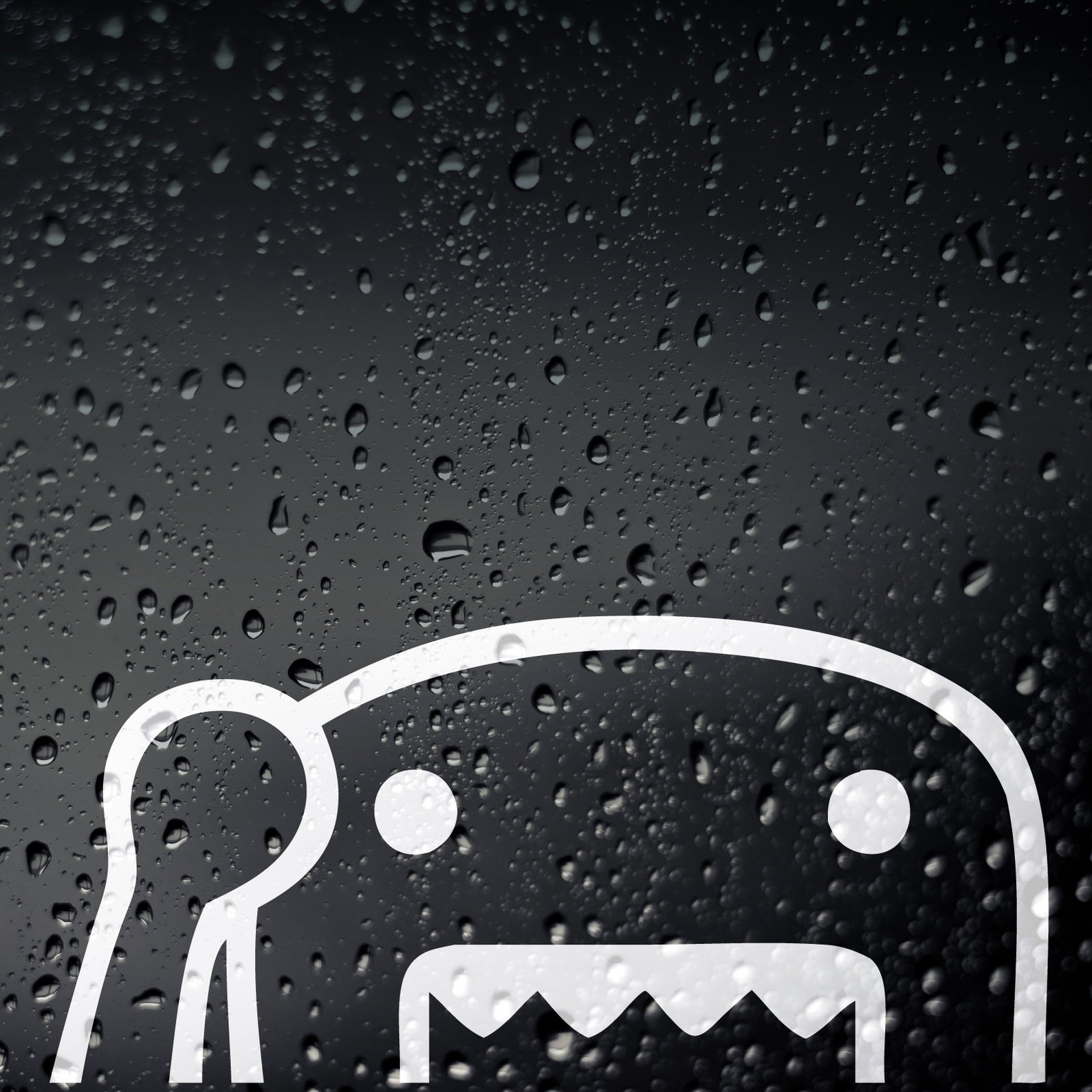 Peeking Domo JDM Car Sticker - Japanese Kanji Kanjozoku Touge Drift - Etsy