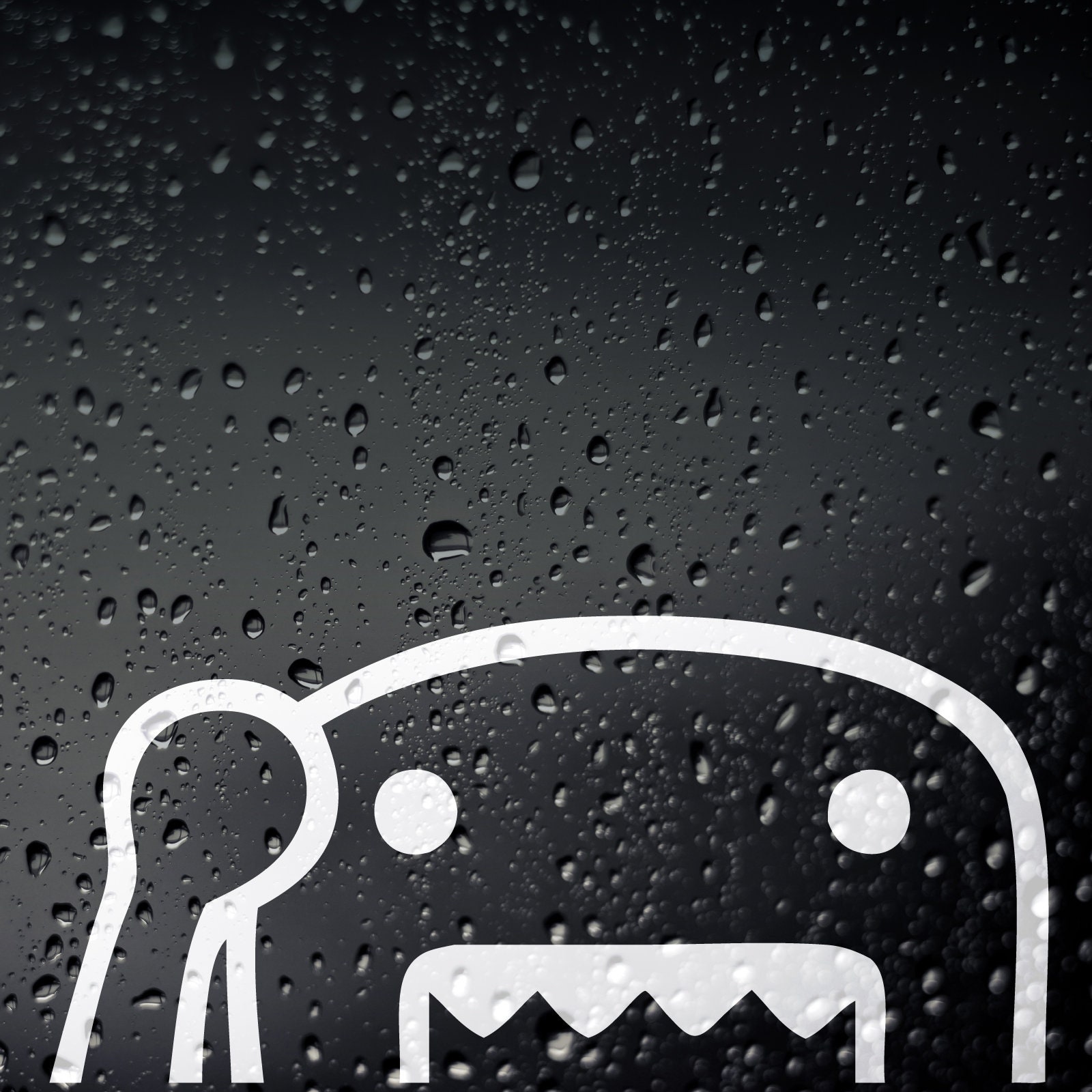 Peeking Domo JDM Car Sticker Japanese Kanji Kanjozoku Touge | Etsy