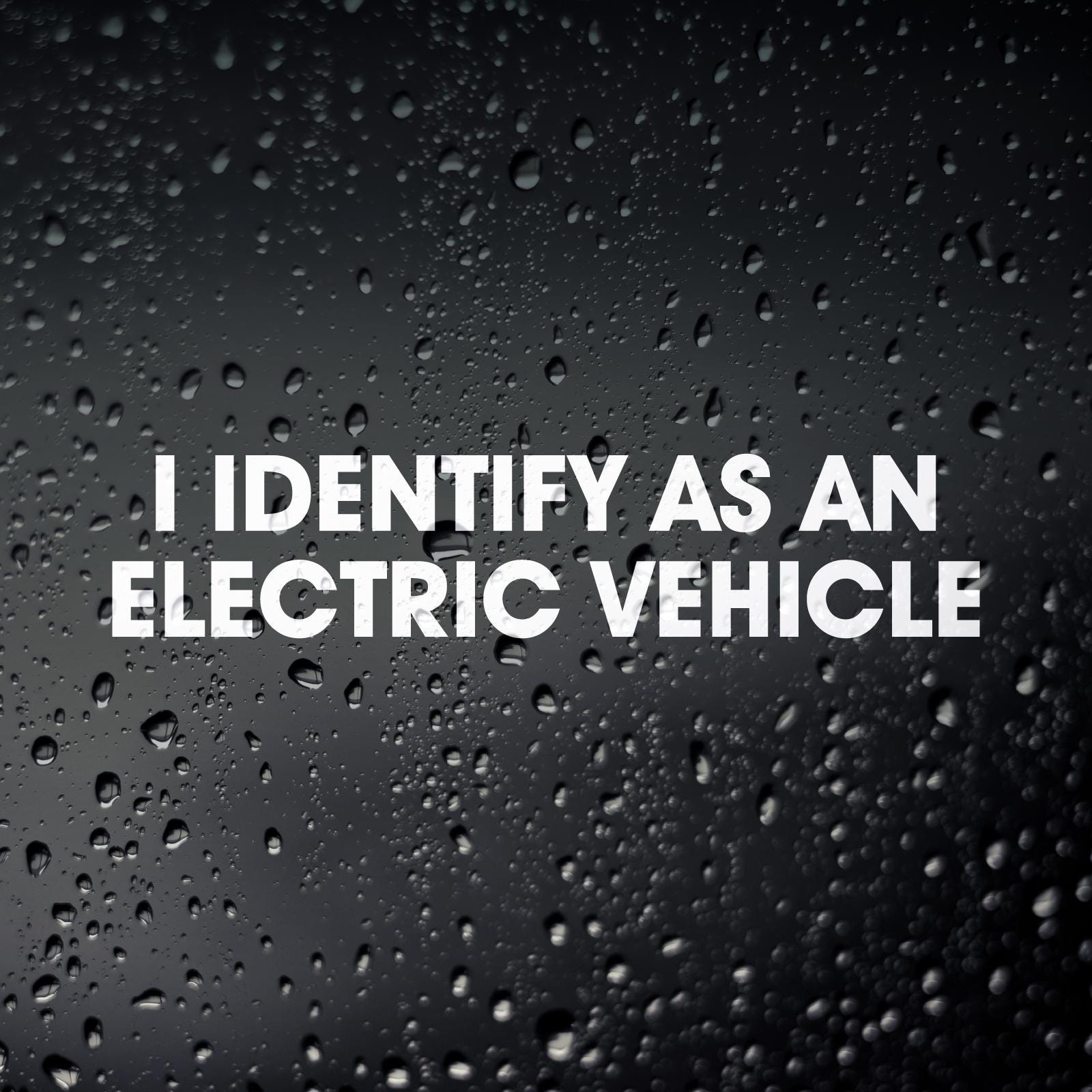 Electric Vehicle Funny Car Sticker - Vinyl Window Decal - Etsy