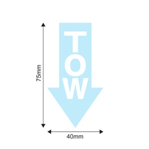 Tow Arrows Motorsport Car Sticker X 2 - Drift Rally Race Track Day ...