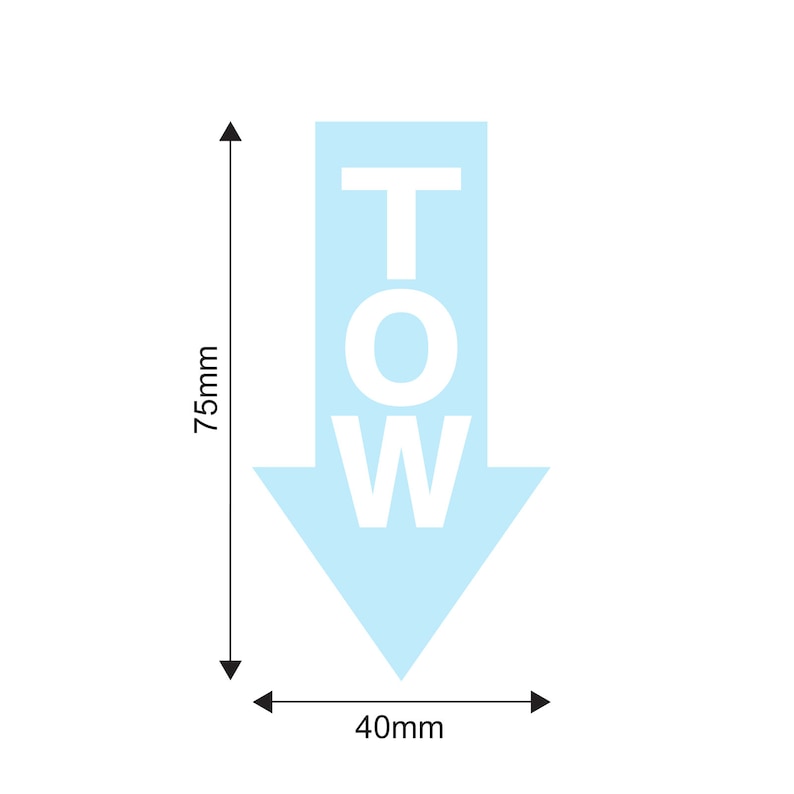 Tow Arrows Motorsport Car Sticker X 2 Drift Rally Race Track - Etsy