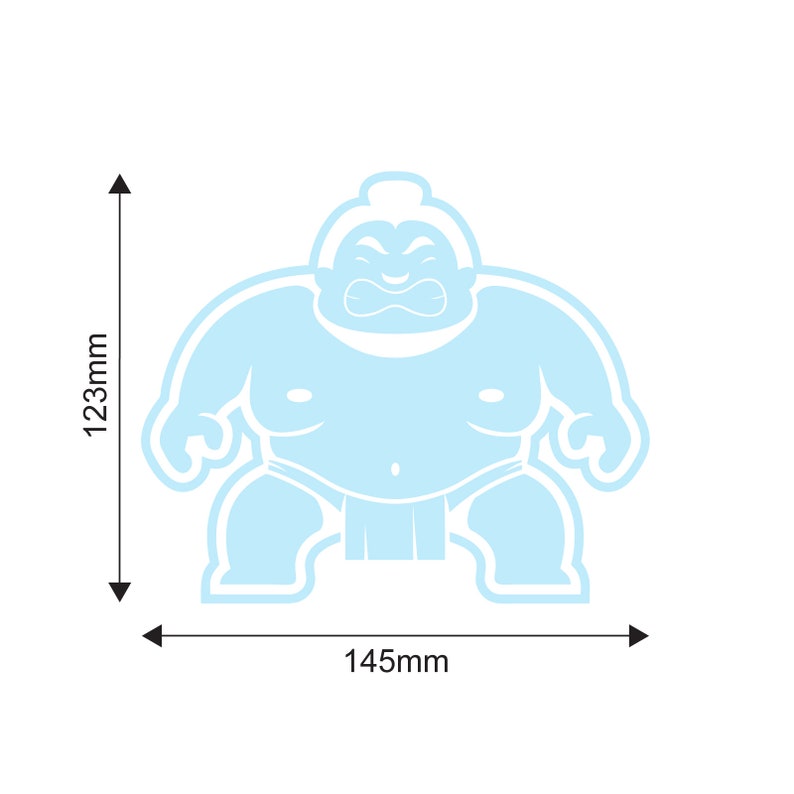 Sumo JDM Car Sticker - Japanese Kanji Drift Kanjozoku - Etsy