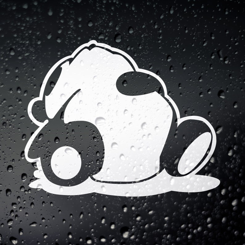 Sleeping Panda JDM Car Sticker - Japanese Kanji Kanjozoku Touge Drift ...