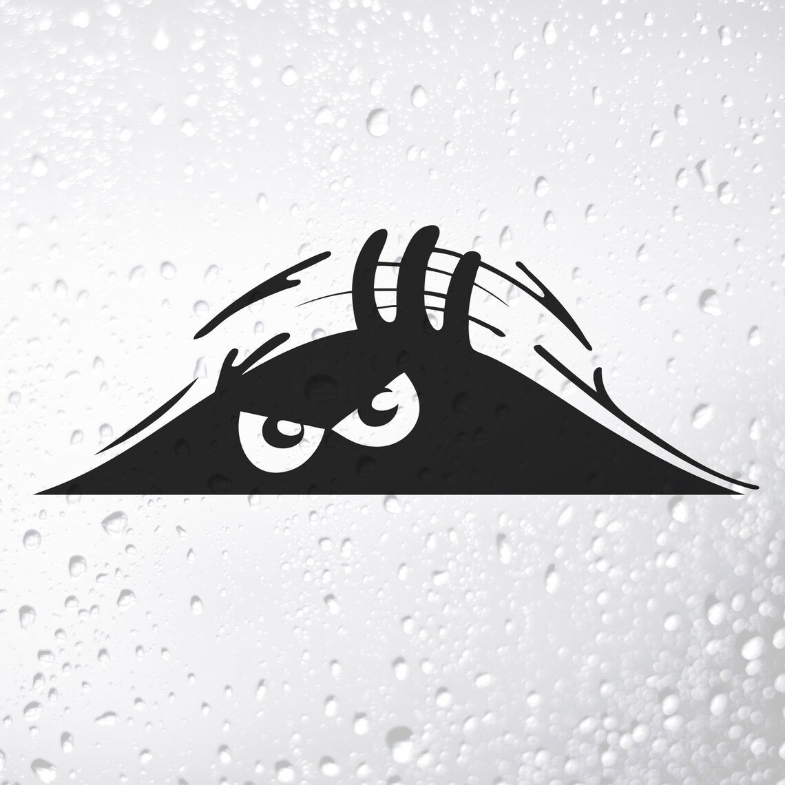 Peeking Monster Funny Car Sticker Laptop Vinyl Decal Bumper - Etsy