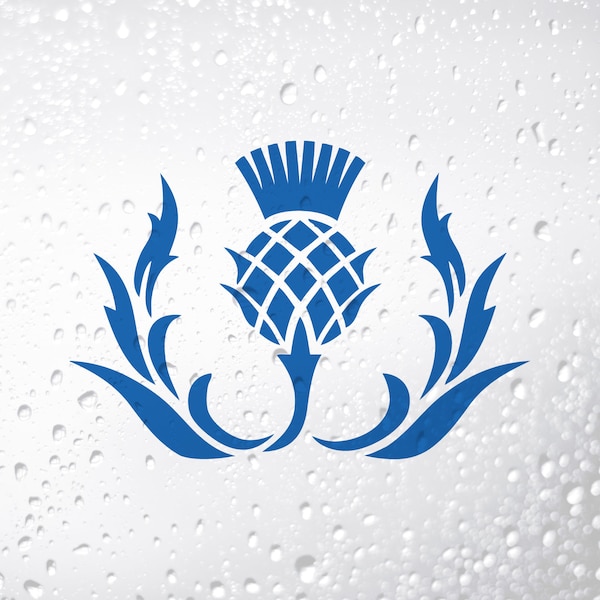Scottish Thistle Window Sticker - Etsy