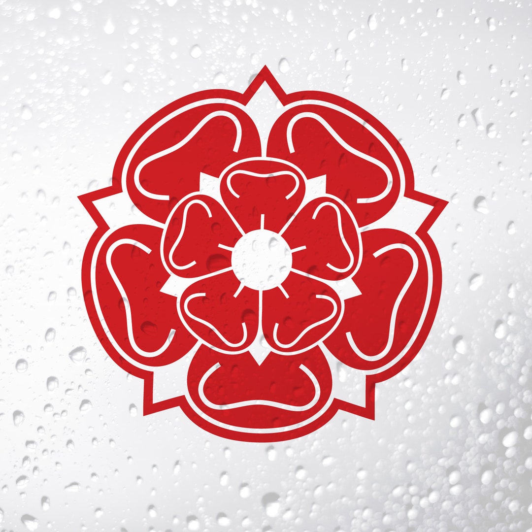 Lancashire Red Rose Campervan Sticker, Motorhome Caravan Car Van Window ...