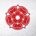 Lancashire Red Rose Campervan Sticker, Motorhome Caravan Car Van Window ...