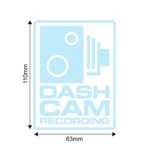 Dash Cam Recording Funny Car Sticker - Decal Bumper Window Video CCTV ...