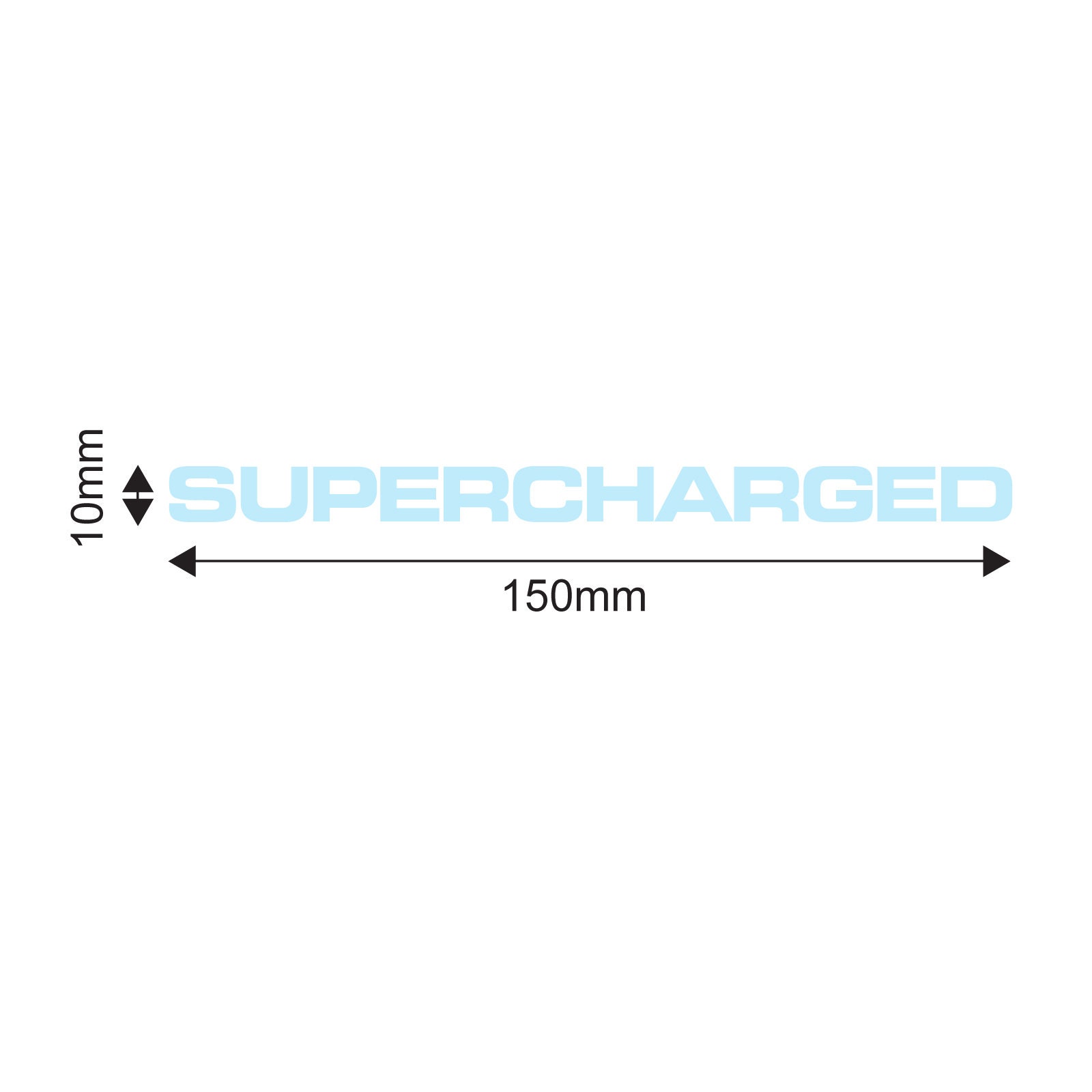 Supercharged Car Sticker, Window Bumper Supercharger Hot Rod Drag ...