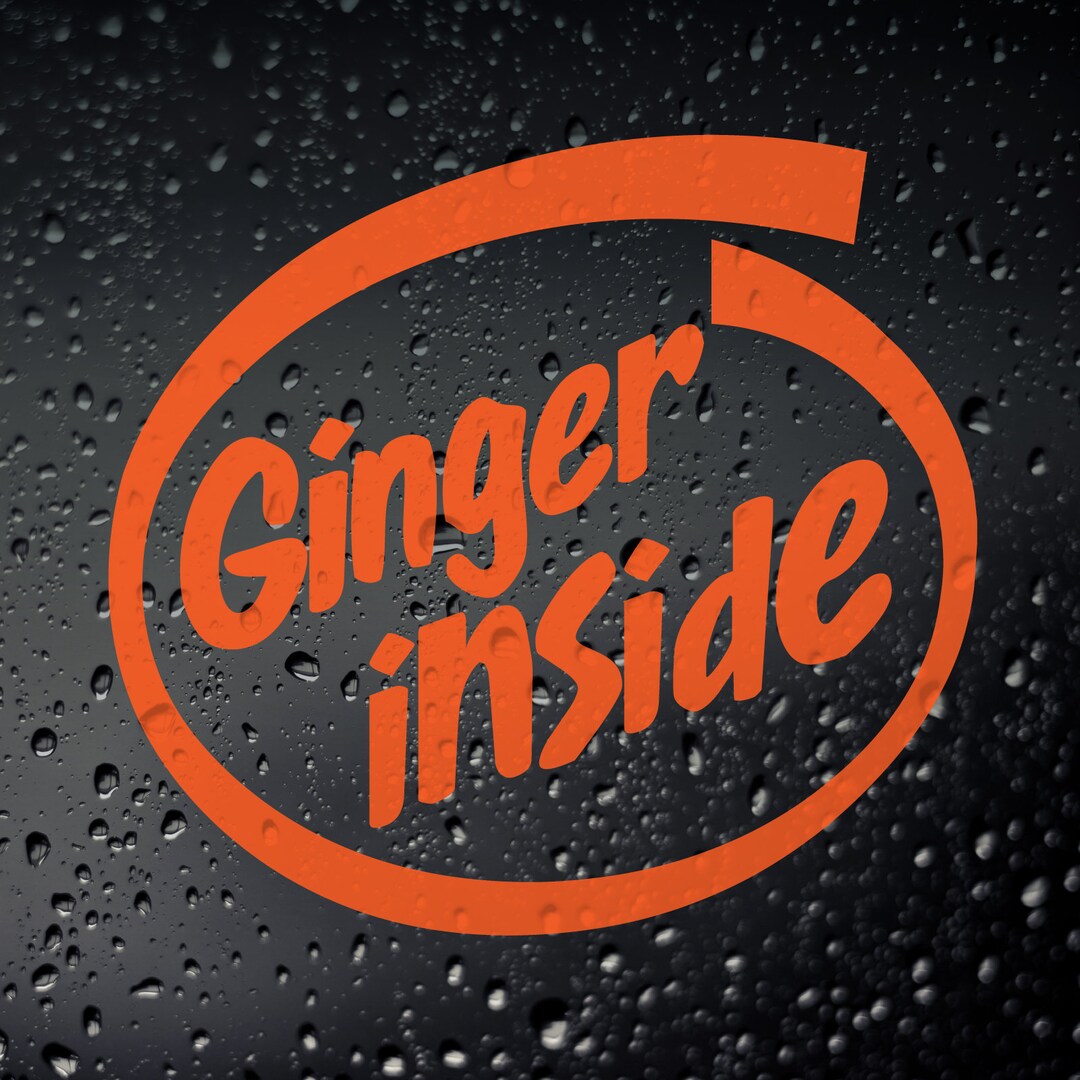 Ginger Inside Funny Car Window Sticker JDM Jap Campervan off Road Rat ...