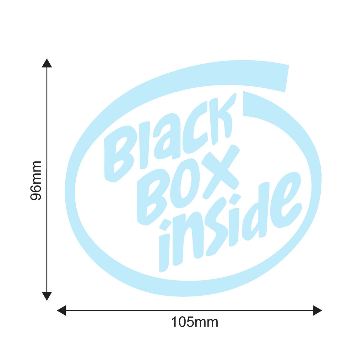 Black Box Inside Funny Car Window Sticker Fitted Young New | Etsy