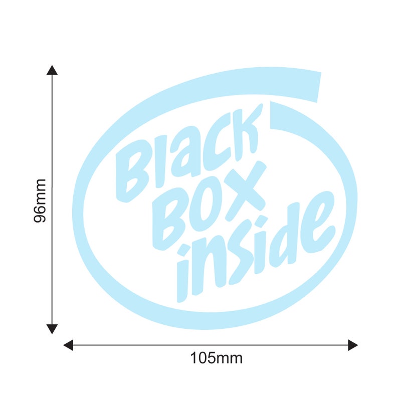 Black Box Inside Funny Car Window Sticker Fitted Young New | Etsy