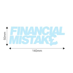Financial Mistake Funny Car Sticker - JDM DUB Drift off Road 4x4 ...
