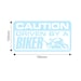 CAUTION Driven by A Biker Sticker, Campervan Caravan Van Car Window ...