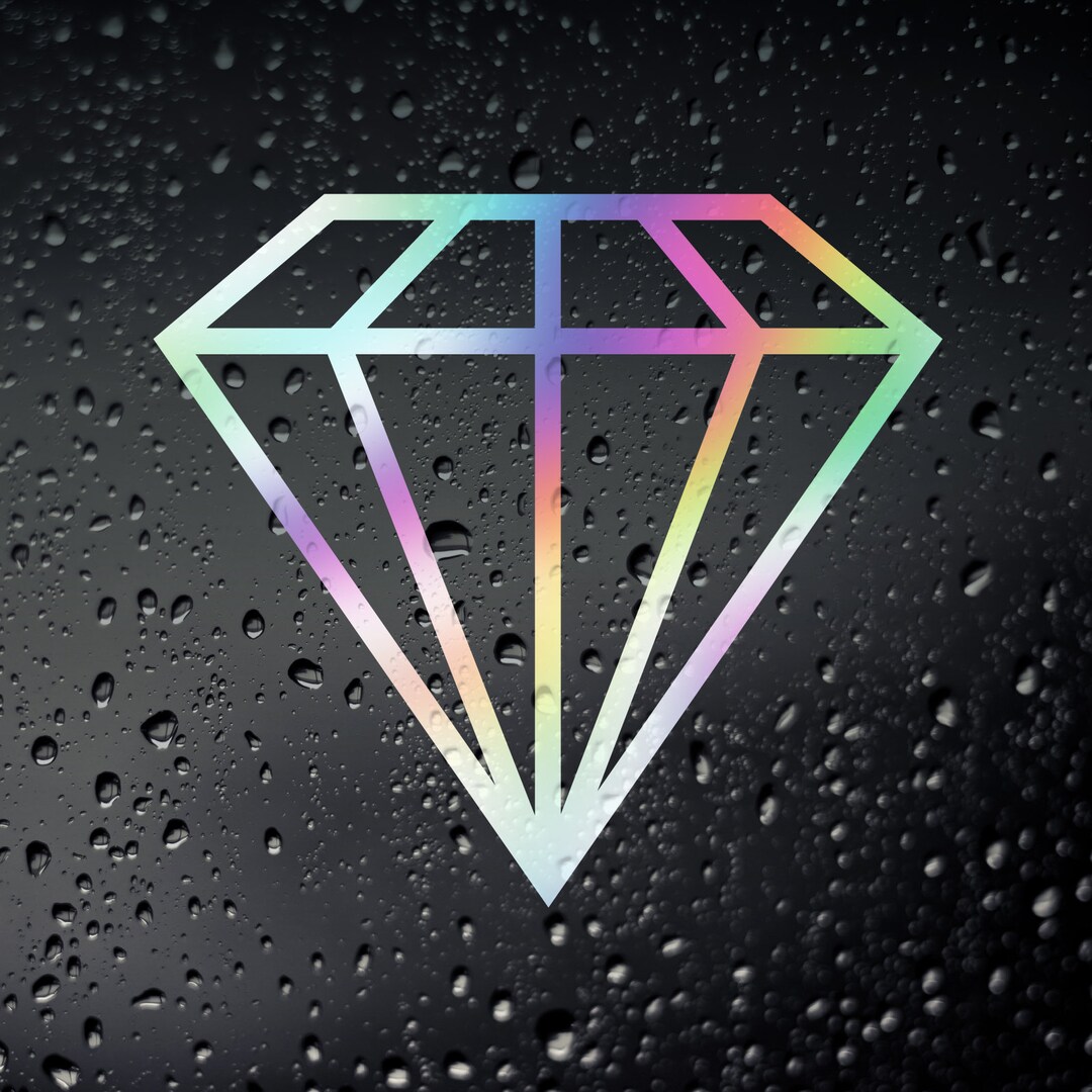 Diamond JDM Oil Slick Chrome Car Sticker - Drift Touge Dub Euro VAG ...