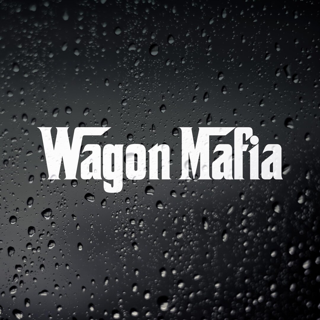 Wagon Mafia Funny Car Sticker, DUB Euro Estate Car Window Bumper Vinyl ...
