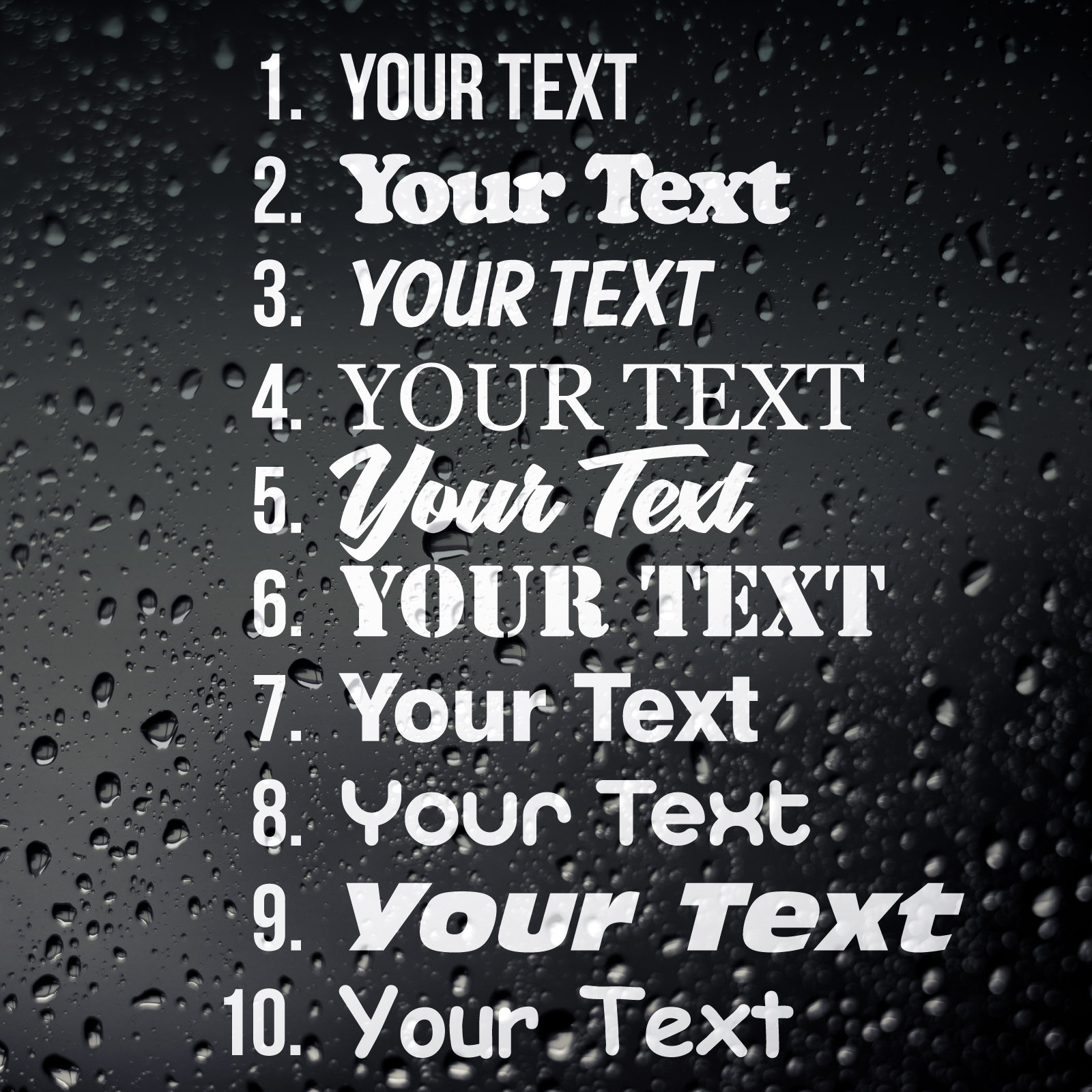 Custom Vinyl Stickers Large Personalised Car Van Laptop - Etsy