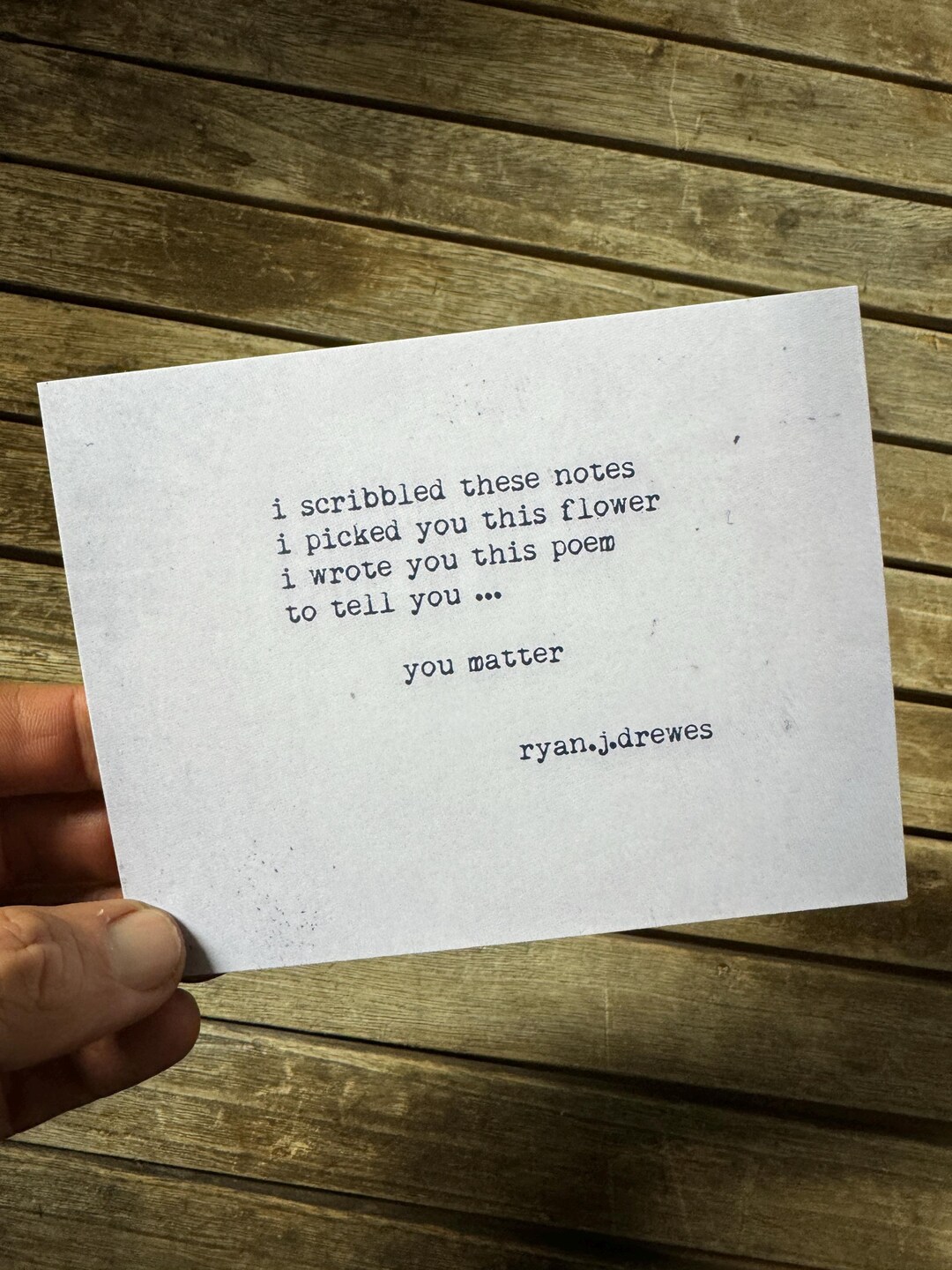 Poem Print | You Matter | Positive Reminder | Mental Health Gift ...