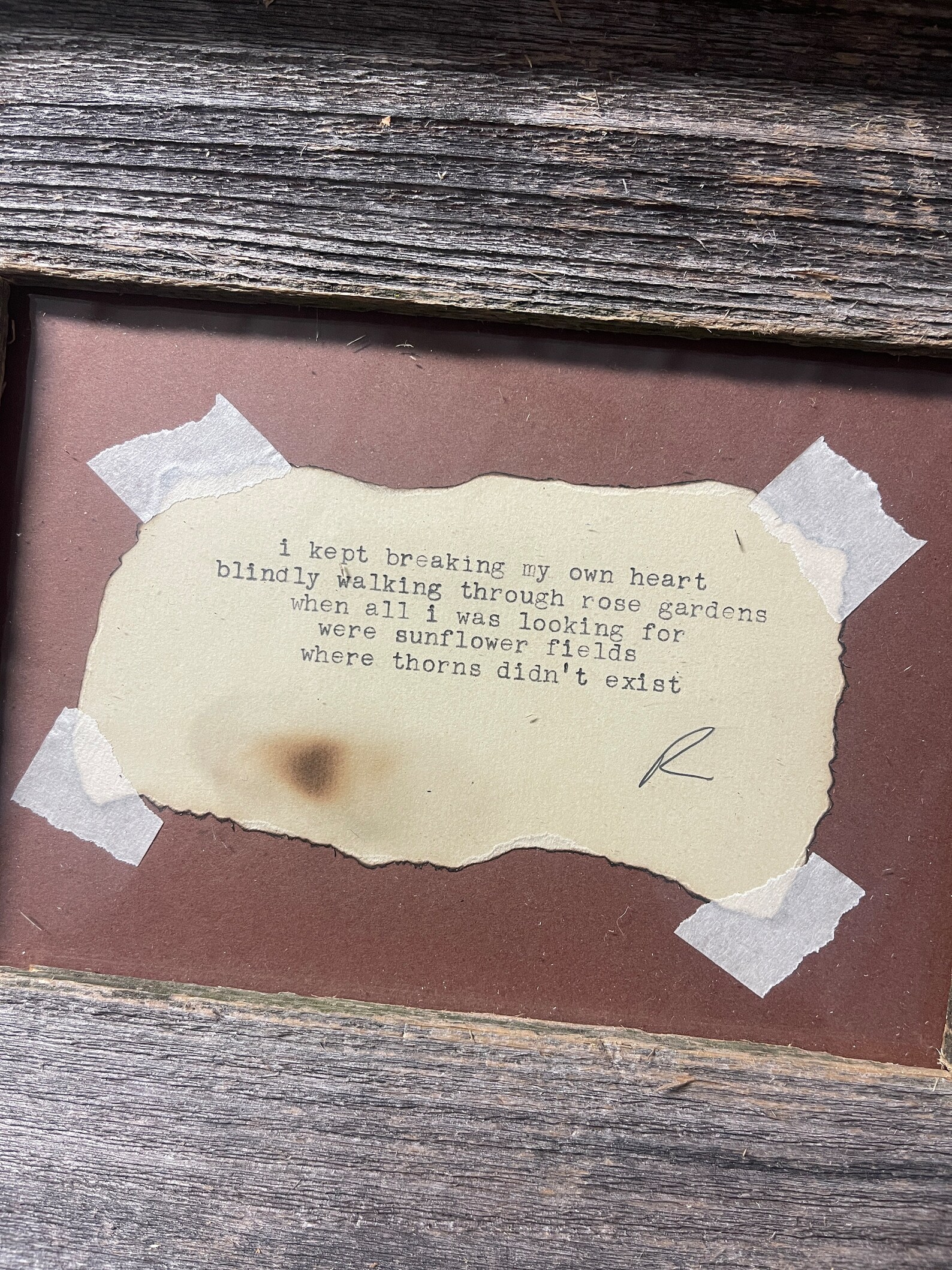 Breakup Gift Poetry Print Typewriter Poetry Poem Print Distressed - Etsy