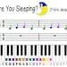 9 SONG PACK - Color Coded Beginner Piano Music Sheets - Etsy