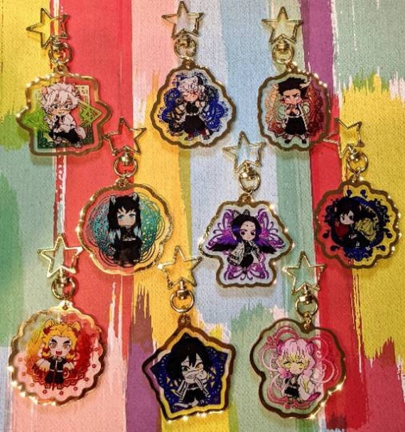 Gold Border Hashira Charm - Etsy