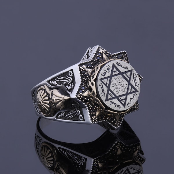 Seal of Solomon Ring - Etsy