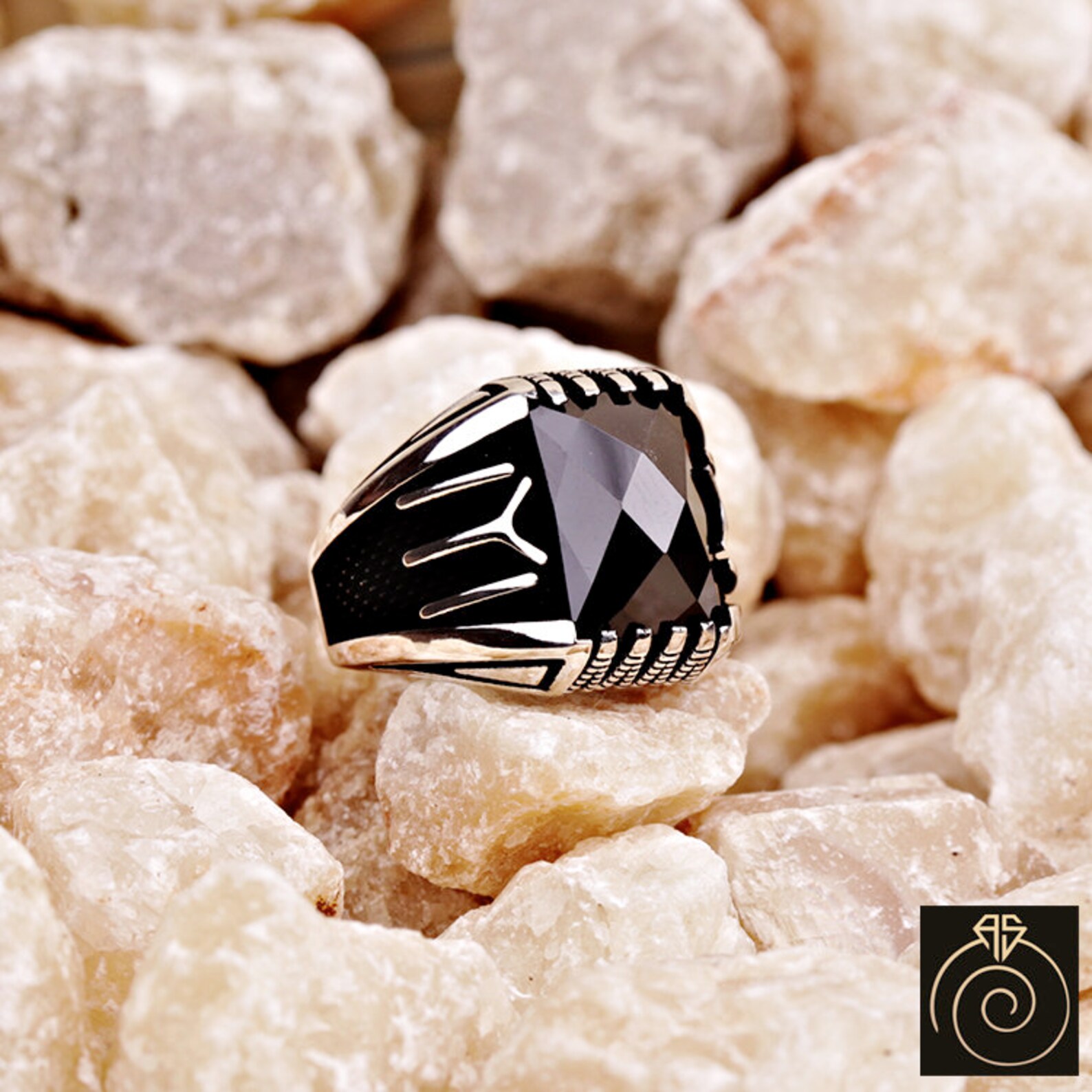 Kayi Ring for Men Silver Viking Rings Vintage Customized Mens Ring ...