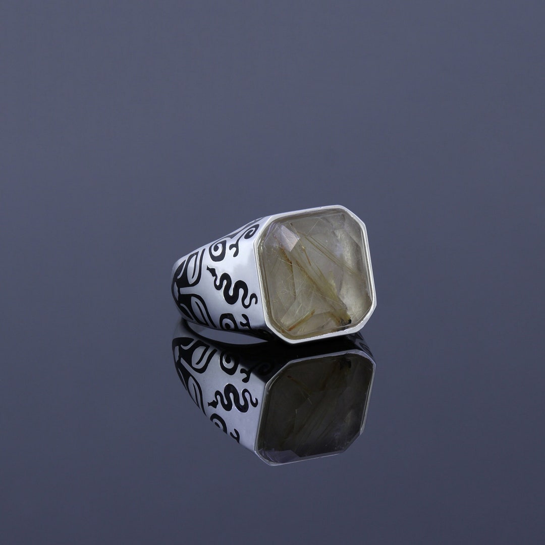 Unmatched Sigil of Lilith Ring, Serpent Glyph Seal Satanic Baphomet ...