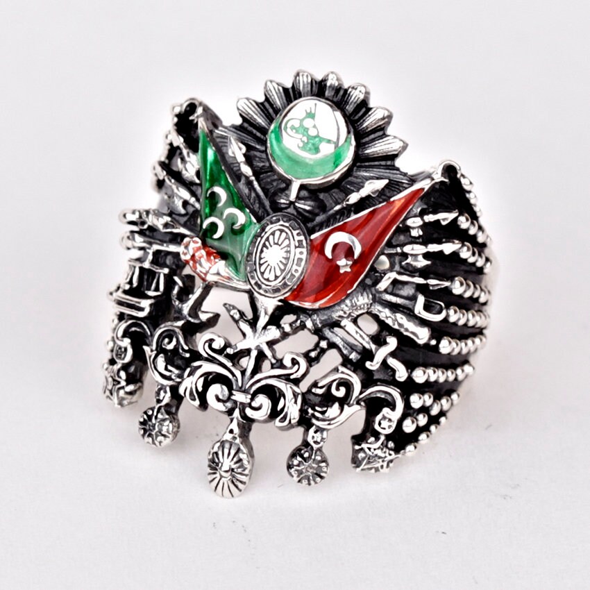 Mens Unique Imperial Rings Heraldic Empire Ring for Men Flag - Etsy