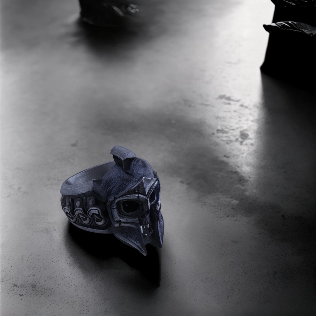 Unique Roman Legion Ring Vintage Skull Spartan Gladiator Mask Spartacus ...
