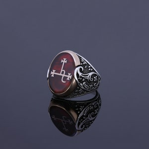Sigil of Lilith Ring, Satanic Seal Baphomet Evil Angel Goddess Ring ...