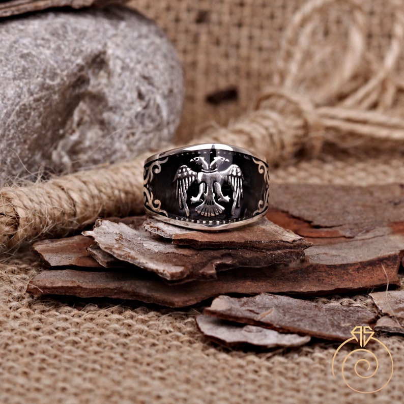 Mens Double Headed Eagle Ring Imperial Signet Ring for Men | Etsy