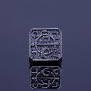 Octagon Pele Ring Archangel Engraved Occult Jewelry John Dee Edward ...