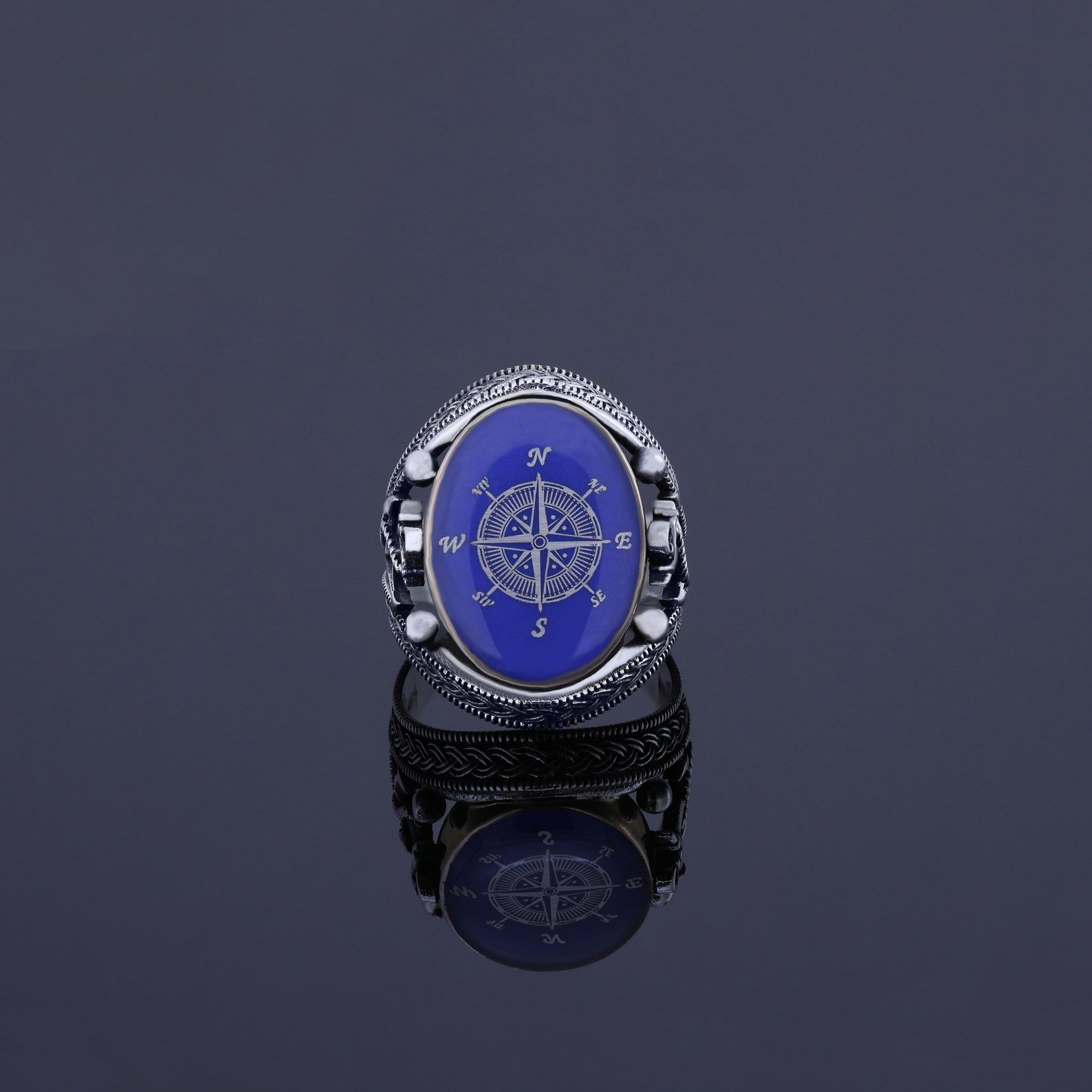 Sailor Ring Mens Signet Rings Vintage Navy Rings for Men - Etsy