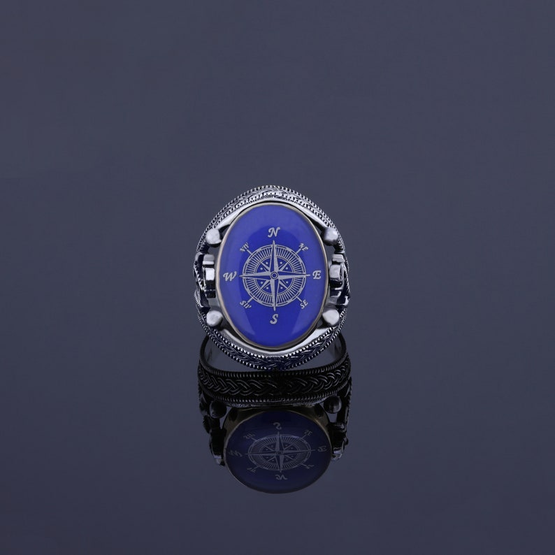 Sailor Ring Mens Signet Rings Vintage Navy Rings for Men - Etsy