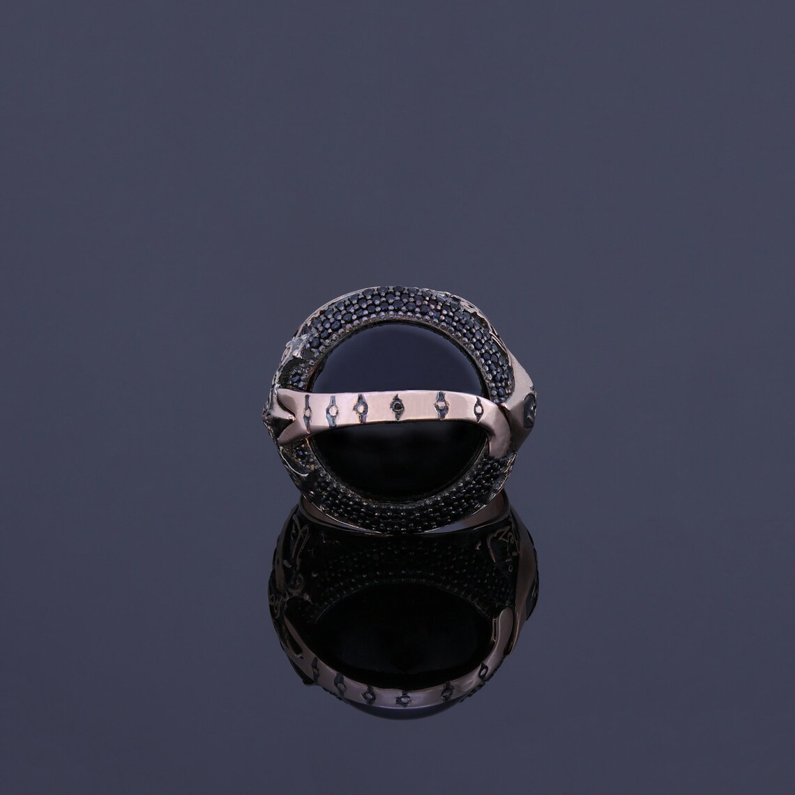 Sultan Sword Ring Men Onyx Gemstone Unique Silver Historical - Etsy