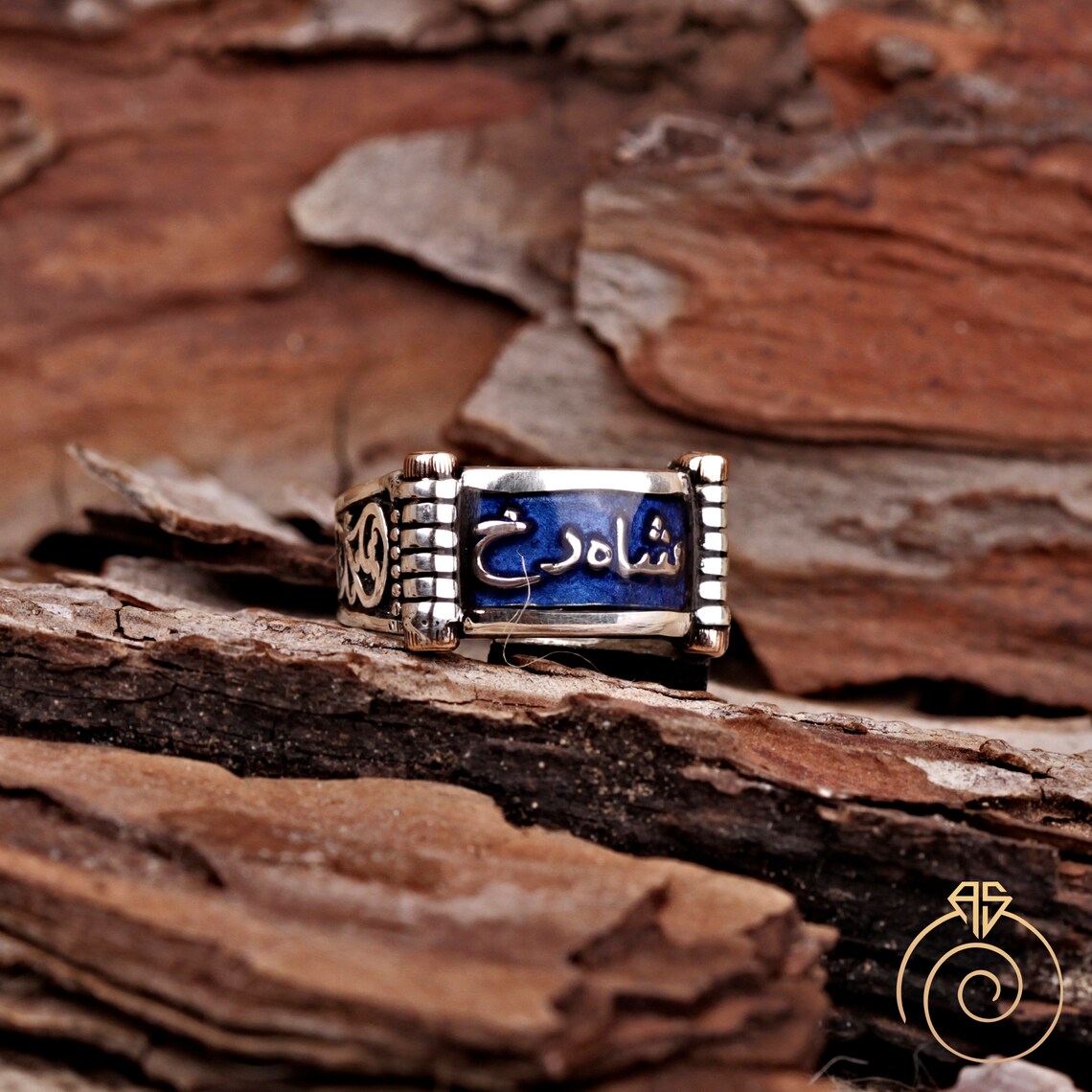 Custom Wedding Ring Customized Mens Ring Calligraphy Rings for | Etsy