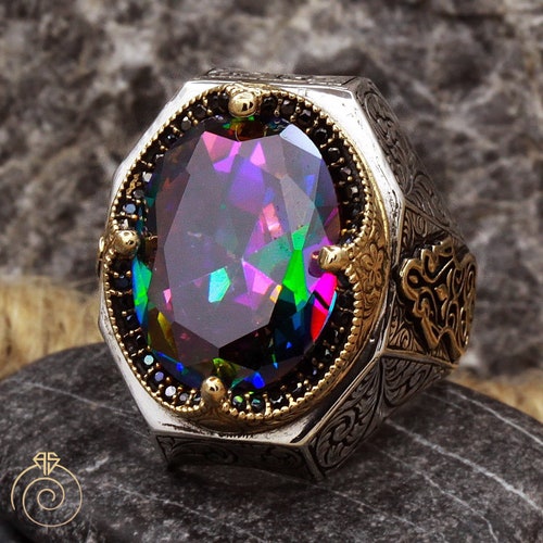 Turkish Handmade Quartz Ring Ottoman Style Ring Silver 925 | Etsy