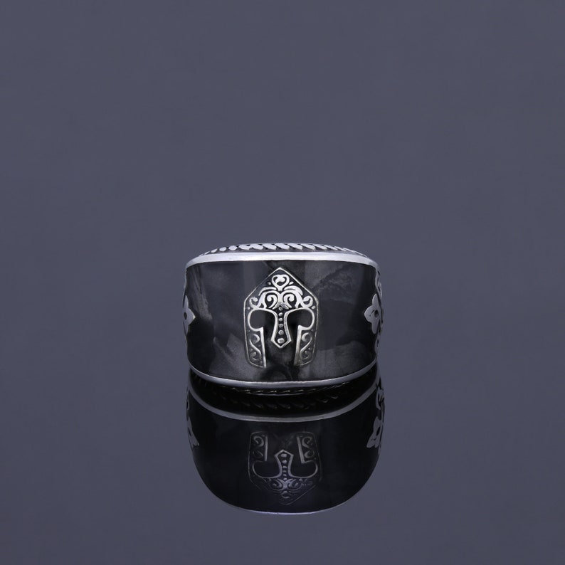Unique Mens Warrior Ring Gladiator Mask Handmade 925 Sterling Silver ...