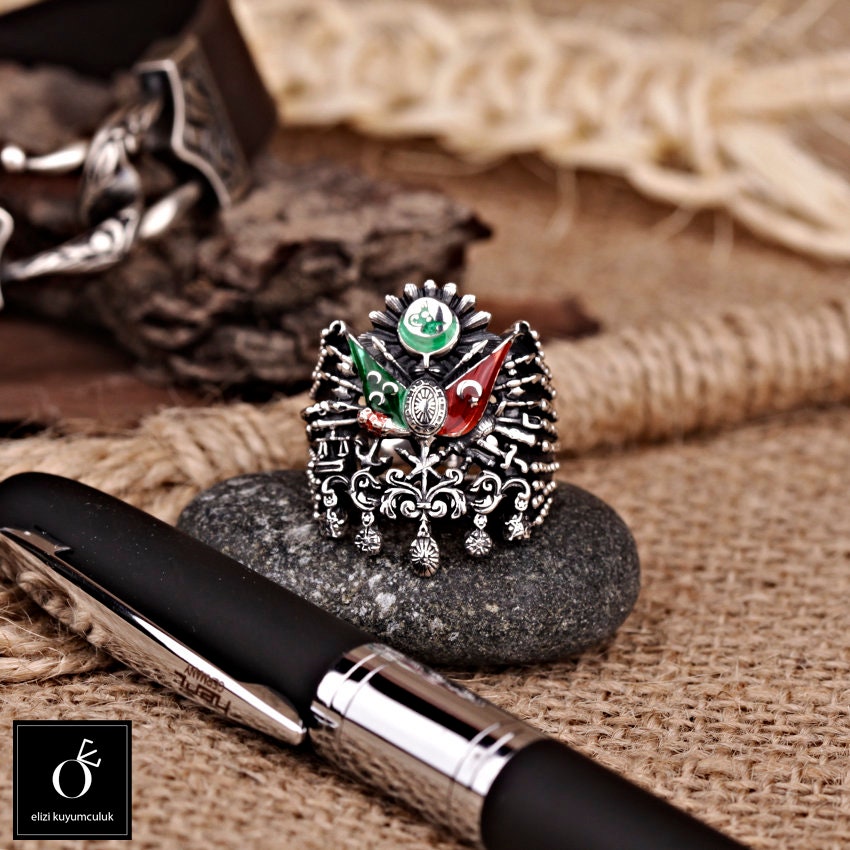 Mens Unique Imperial Rings Heraldic Empire Ring For Men Flag | Etsy