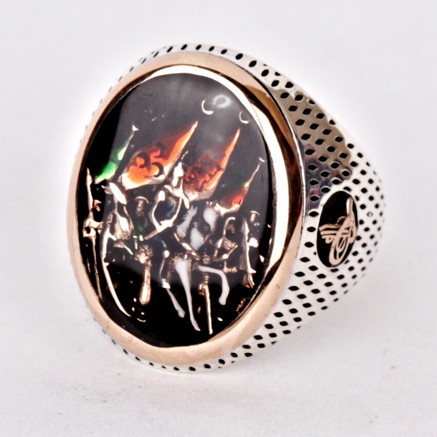 Mens Ottoman Signet Ring Chart Heraldic Fatih Sultan Warrior | Etsy