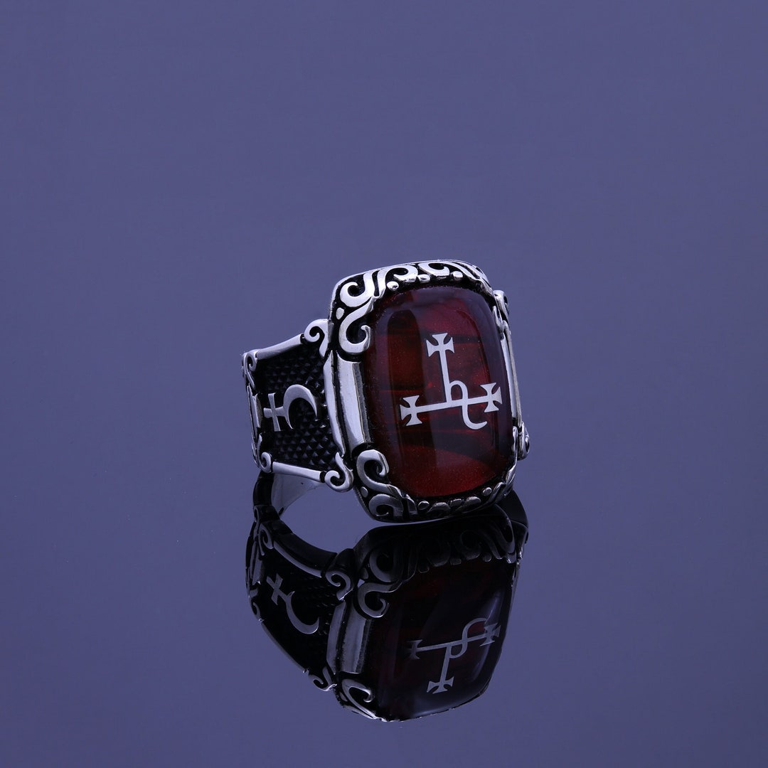 Unmatched Sigil of Lilith Ring, Serpent Glyph Seal Satanic Baphomet ...