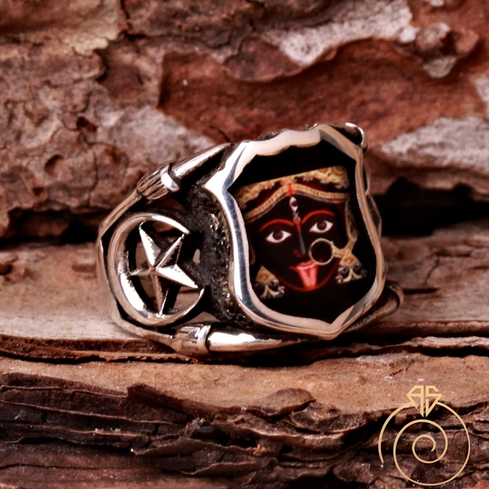 Mahakali Hindu Goddess Religious Jewelry Custom Made Ring Kali | Etsy