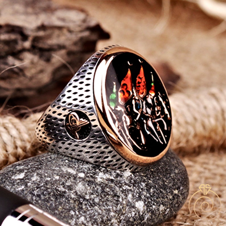 Mens Ottoman Signet Ring Chart Heraldic Fatih Sultan Warrior - Etsy ...