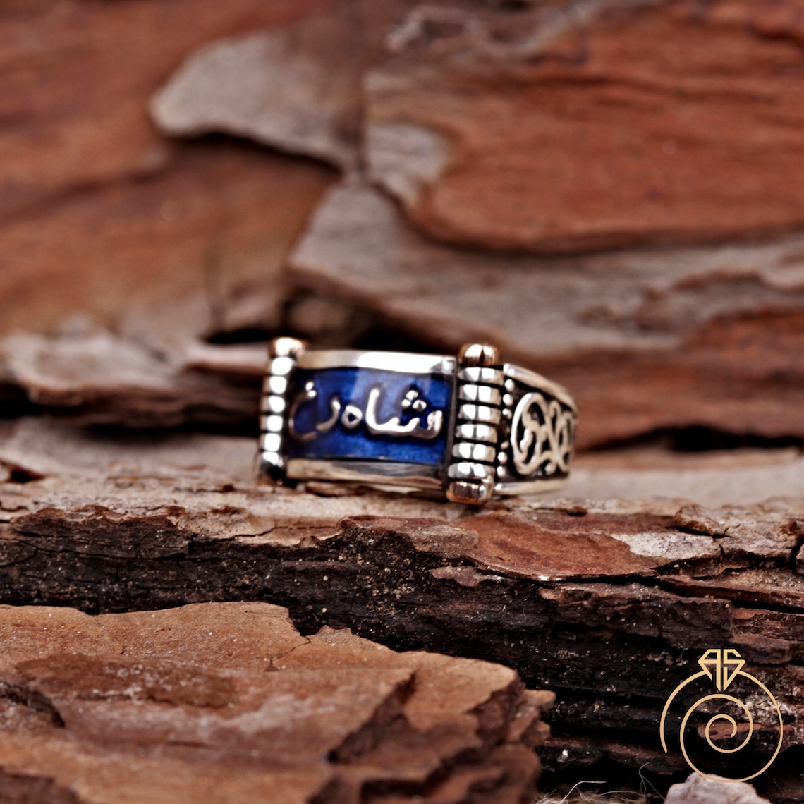 Custom Wedding Ring Customized Mens Ring Calligraphy Rings for | Etsy