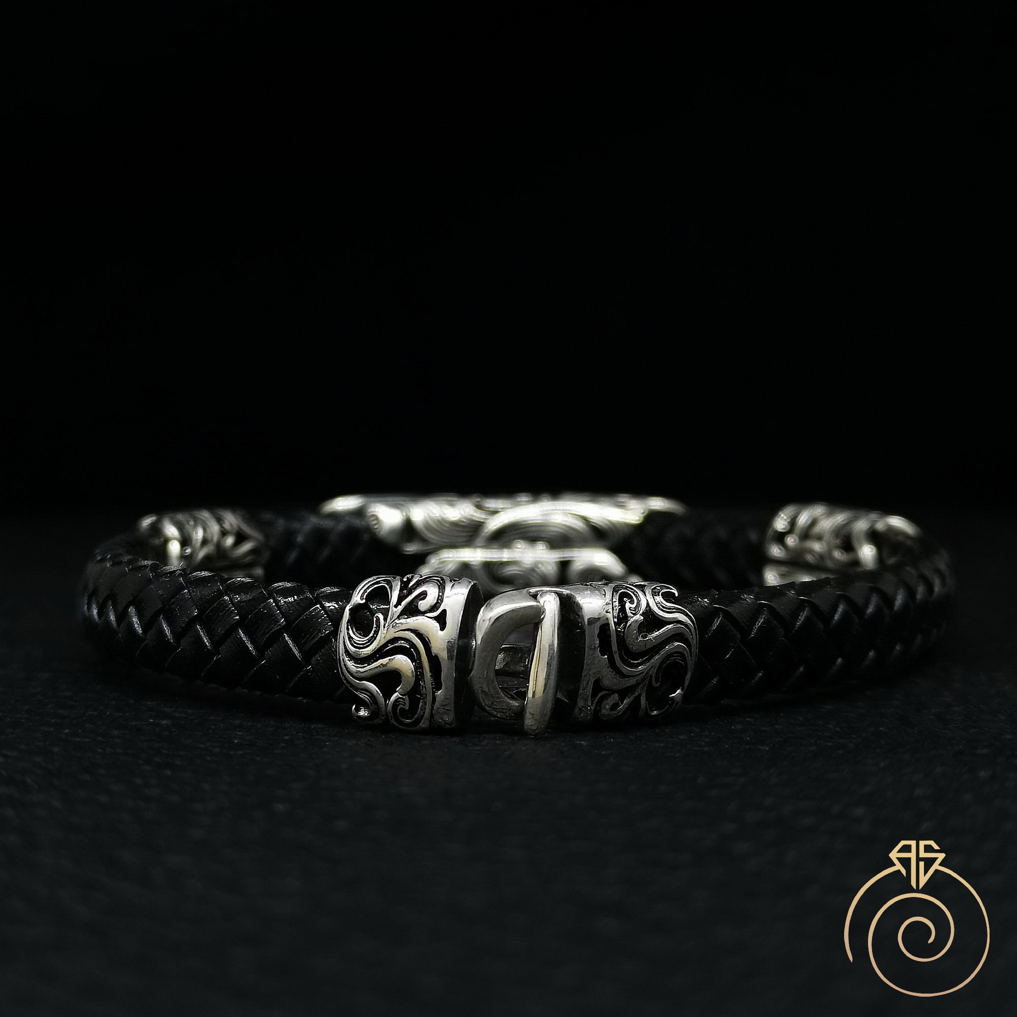 Mens Silver Bracelet Unique Anniversary Gift for Men Vintage - Etsy