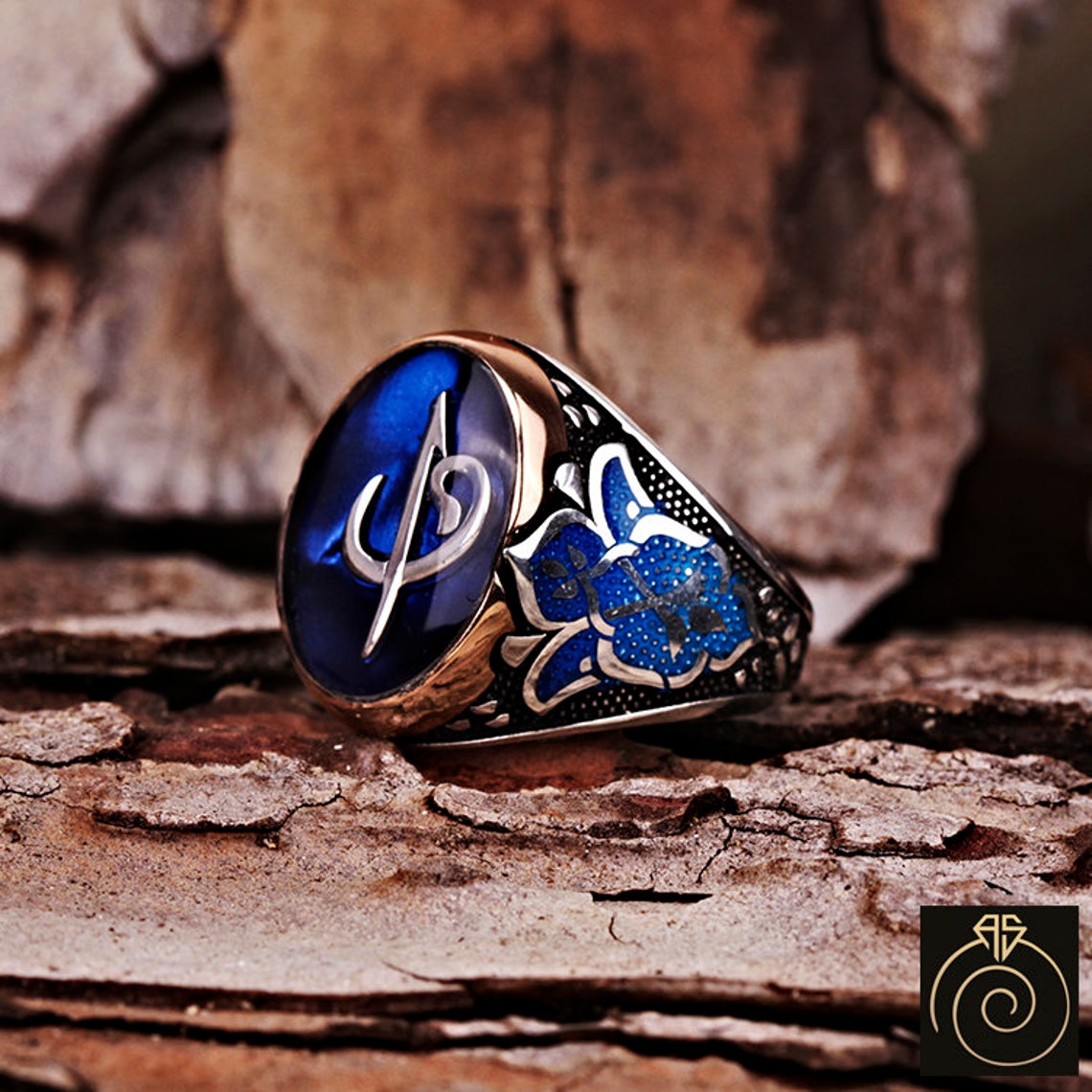 Mens Ring Engraved Muslim Signet Islamic Letter Ring For Men | Etsy