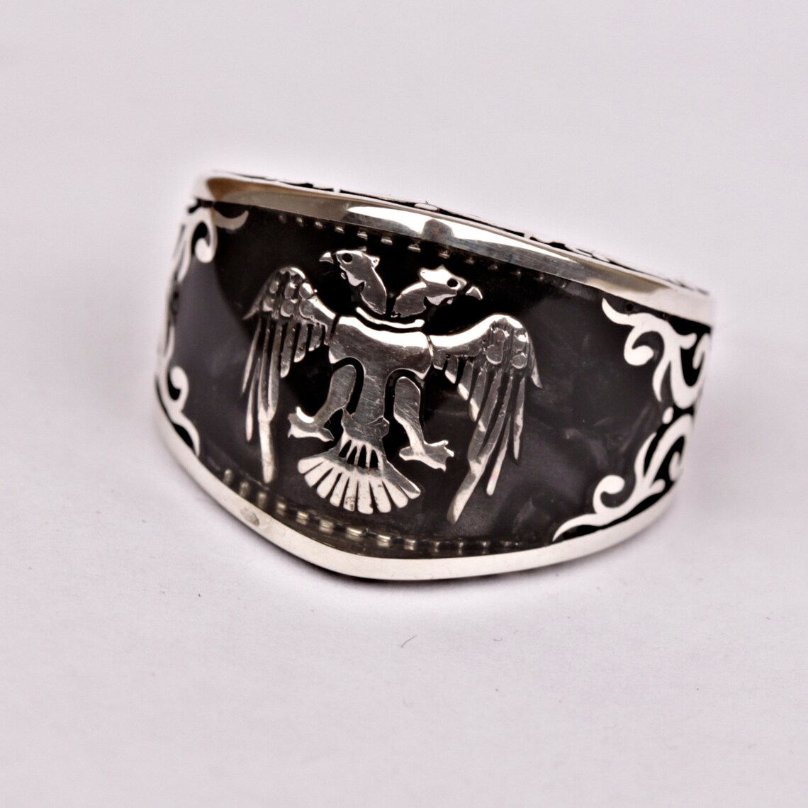 Mens Double Headed Eagle Ring Imperial Signet Ring for Men - Etsy