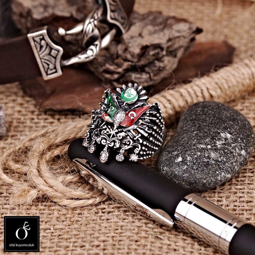 Mens Unique Imperial Rings Heraldic Empire Ring For Men Flag | Etsy